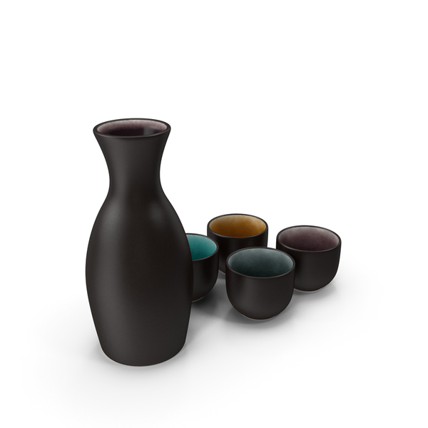 Japanese Sake Service Set PNG Images & PSDs for Download | PixelSquid ...