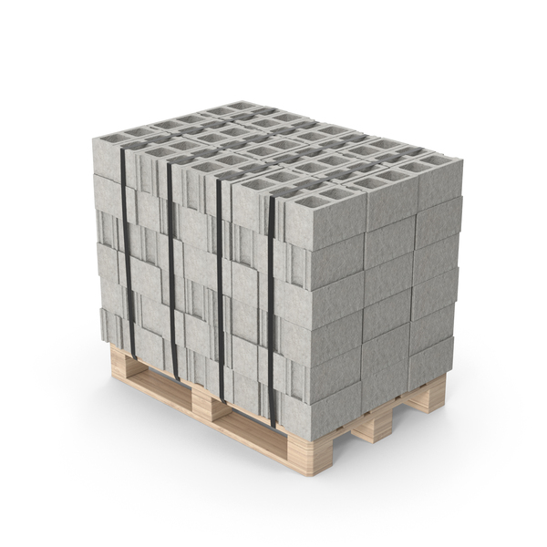 Concrete Blocks On Pallet PNG Images & PSDs for Download | PixelSquid - S118906742