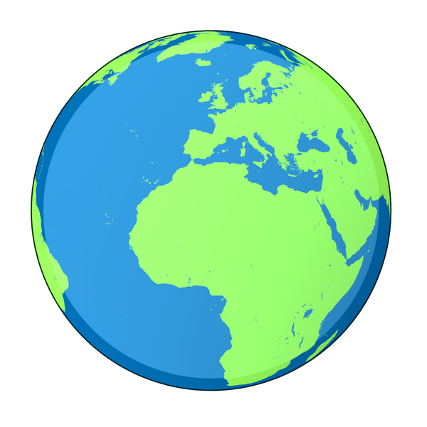 Cartoon World Globe Clipart