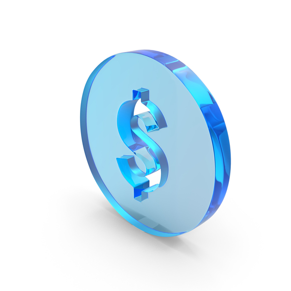 Blue Dollar Icon