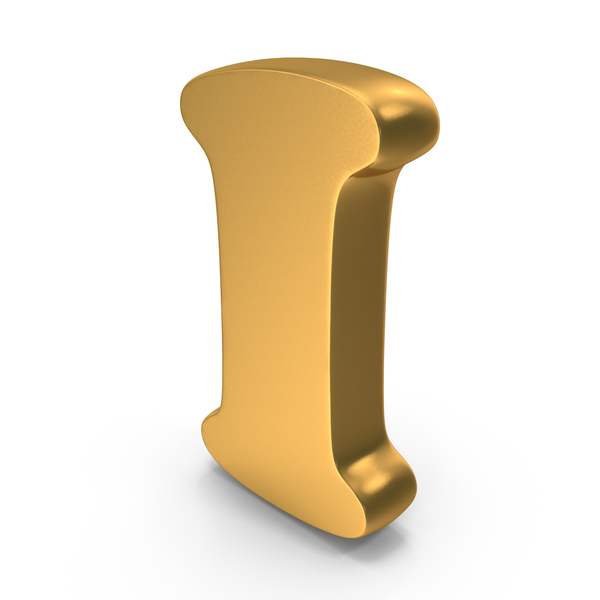Alphabet Capital I Bold Font Style Gold PNG Images & PSDs for Download ...