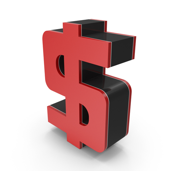 Alphabet Symbol $ Red Black PNG Images & PSDs for Download | PixelSquid ...