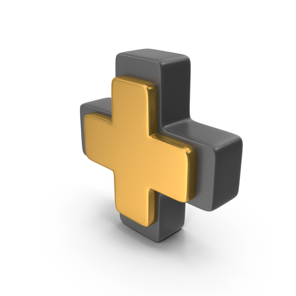 Black & Gold Plus Symbol PNG Images & PSDs for Download | PixelSquid ...