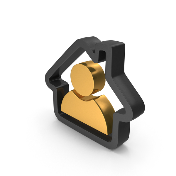 Black & Gold User Home Symbol PNG Images & PSDs for Download ...