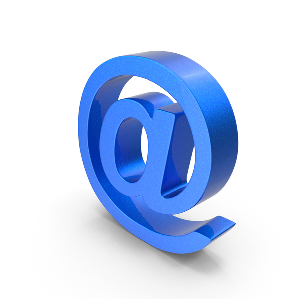 Blue At The Rate Symbol PNG Images & PSDs for Download | PixelSquid ...