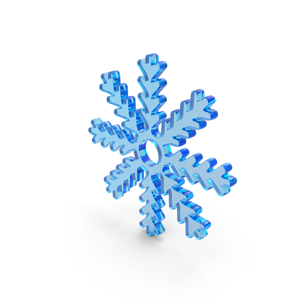 Blue Glass Snowflake Symbol PNG Images & PSDs for Download | PixelSquid ...