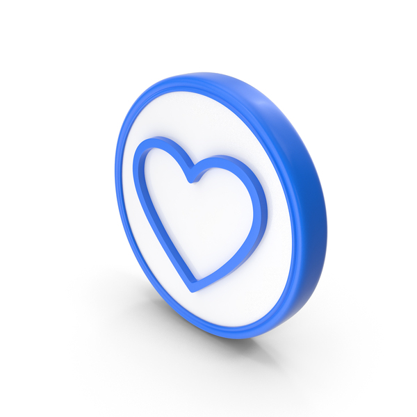 Blue & White Round Heart Symbol PNG Images & PSDs for Download ...