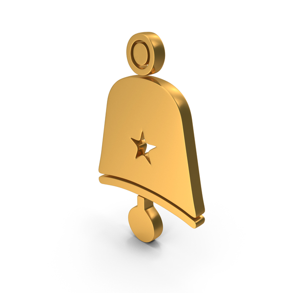 Christmas Bell Symbol Gold PNG Images & PSDs for Download | PixelSquid ...