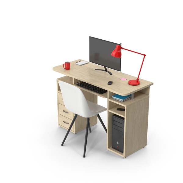 Computer Desk Set PNG Images & PSDs for Download | PixelSquid - S116943423