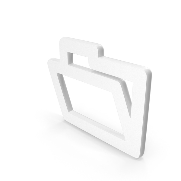 Folder Icon White PNG Images & PSDs for Download | PixelSquid - S119483343