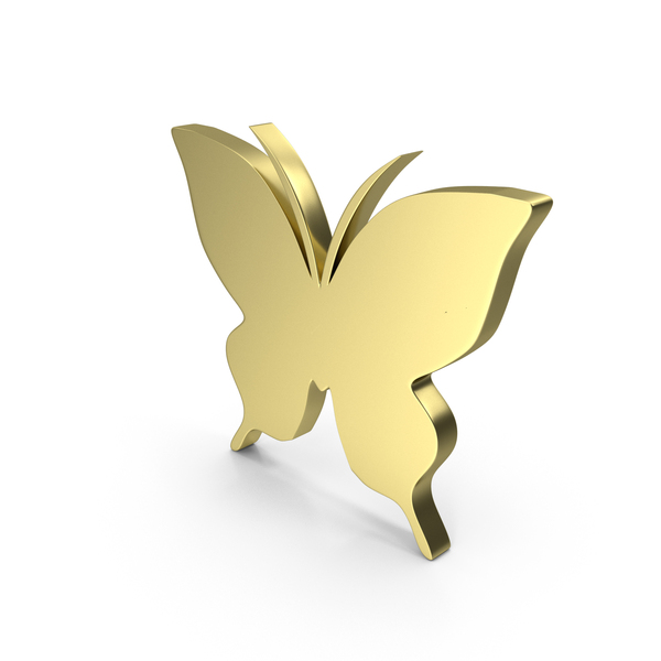 Gold Butterfly Symbol PNG Images & PSDs for Download | PixelSquid ...