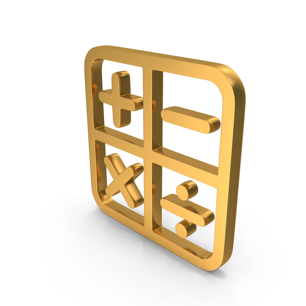 Gold Calculation Symbol PNG Images & PSDs for Download | PixelSquid ...