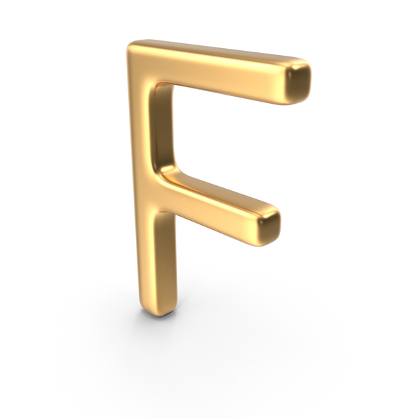 Gold Capital Letter F PNG Images & PSDs for Download | PixelSquid ...
