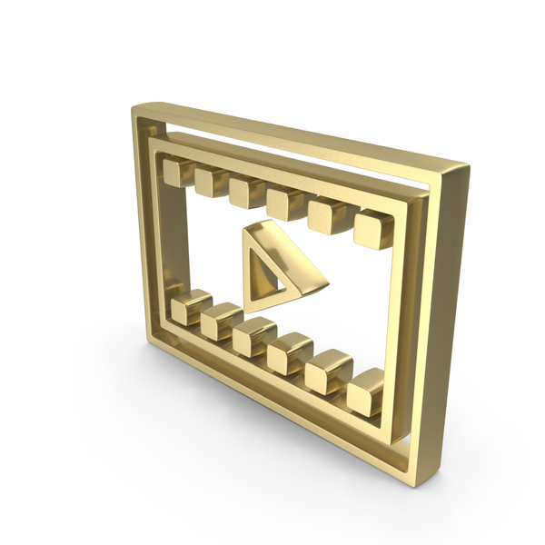 Gold Film Play Symbol PNG Images & PSDs for Download | PixelSquid ...