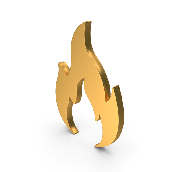 Gold Fire Symbol PNG Images & PSDs for Download | PixelSquid - S11894718F
