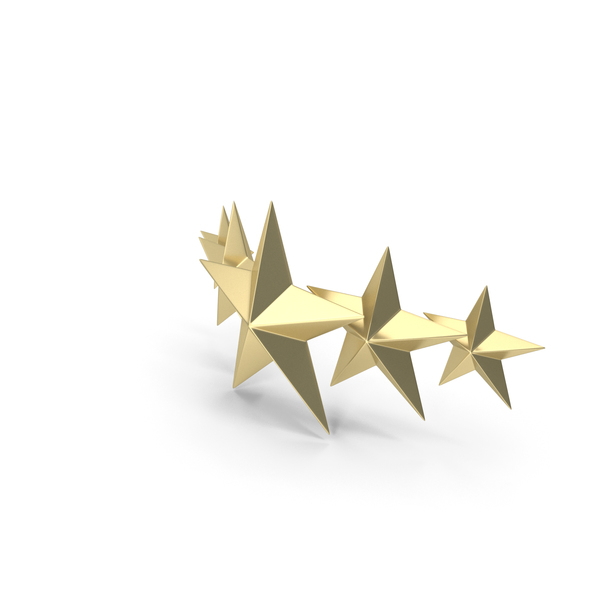 Gold Horizontal Five Star Rating PNG Images & PSDs for Download ...
