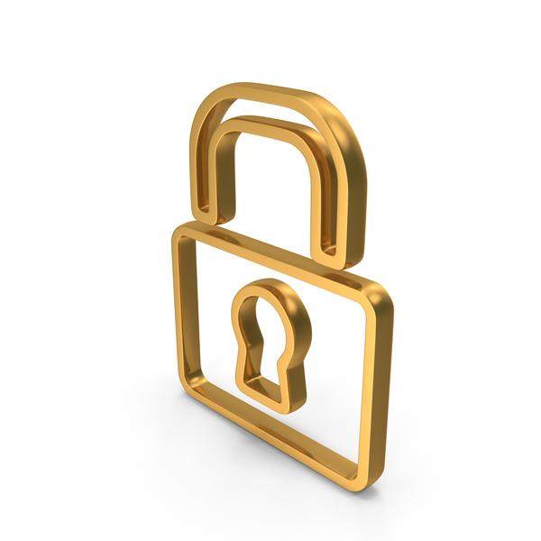 Gold Lock Icon PNG Images & PSDs for Download | PixelSquid - S12181767C