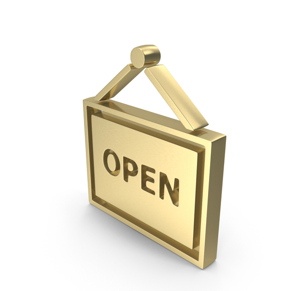 Gold Open Board Symbol PNG Images & PSDs for Download | PixelSquid ...
