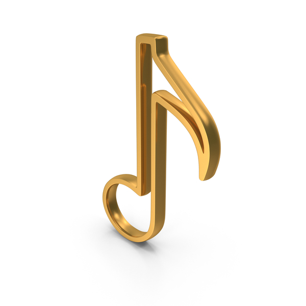 Gold Outline Music Symbol PNG Images & PSDs for Download | PixelSquid ...