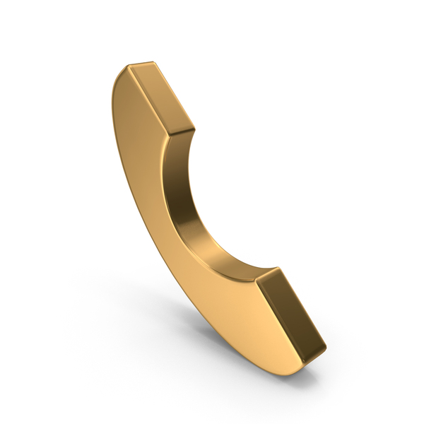 Gold Phone Icon PNG Images & PSDs for Download | PixelSquid - S119931940