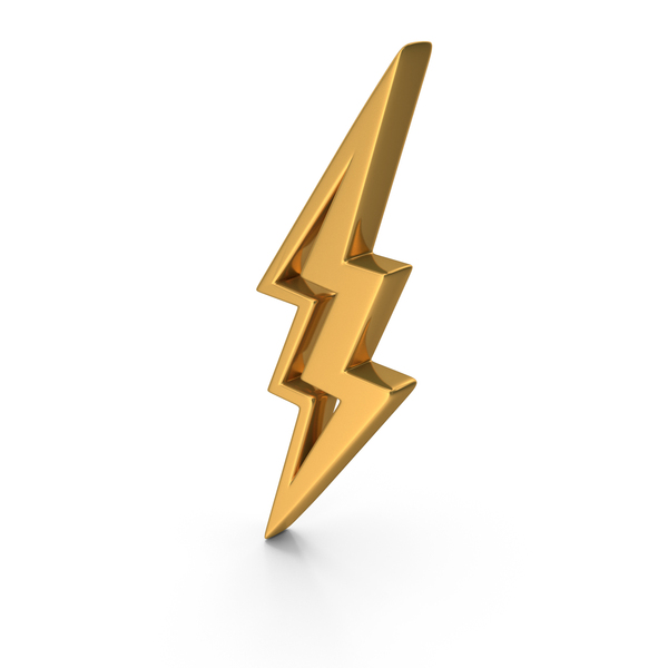 Gold Power Symbol PNG Images & PSDs for Download | PixelSquid - S119307347