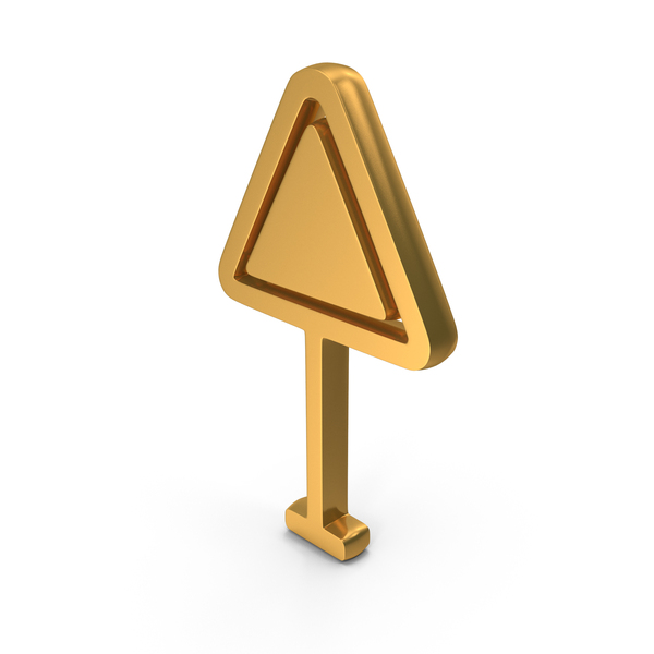 Gold Road Sign Symbol PNG Images & PSDs for Download | PixelSquid ...