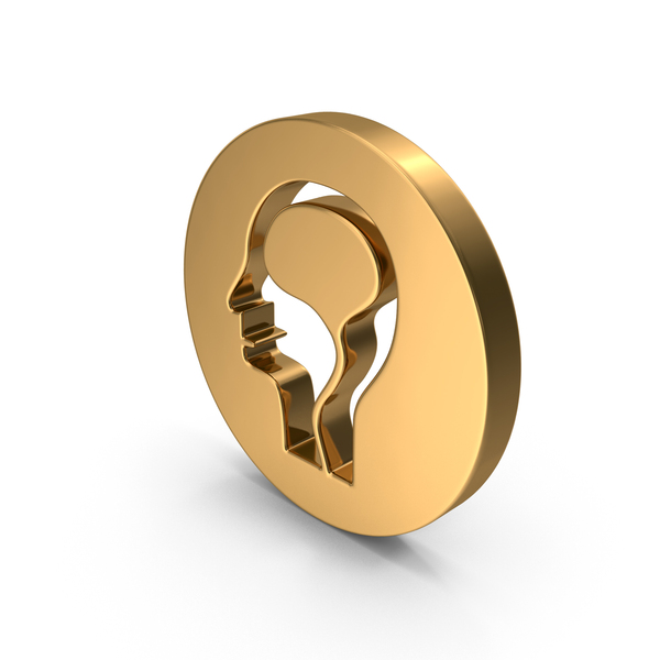 Gold Round Mind Icon PNG Images & PSDs for Download | PixelSquid ...