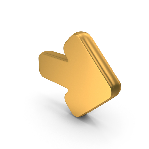 Gold Side Arrow Symbol PNG Images & PSDs for Download | PixelSquid ...
