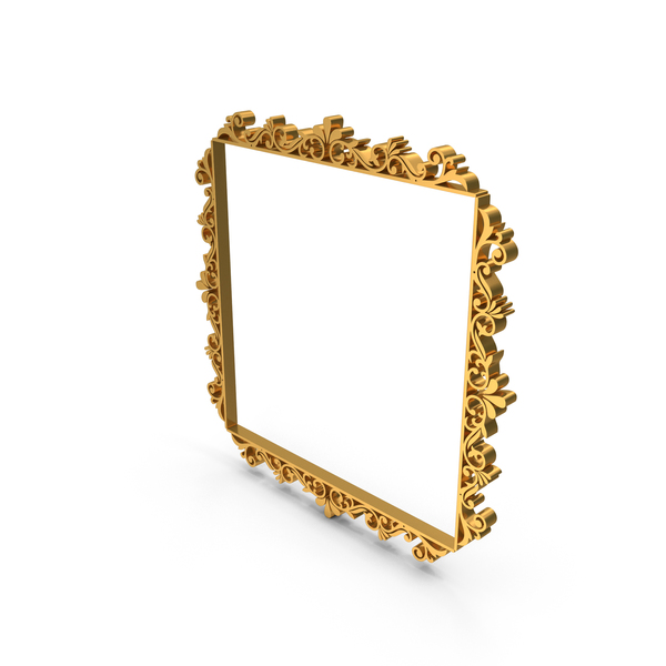 Gold Square Border Frame PNG Images & PSDs for Download | PixelSquid ...