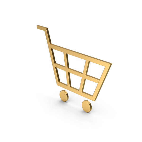 Gold Symbol Shopping Cart PNG Images & PSDs for Download | PixelSquid ...