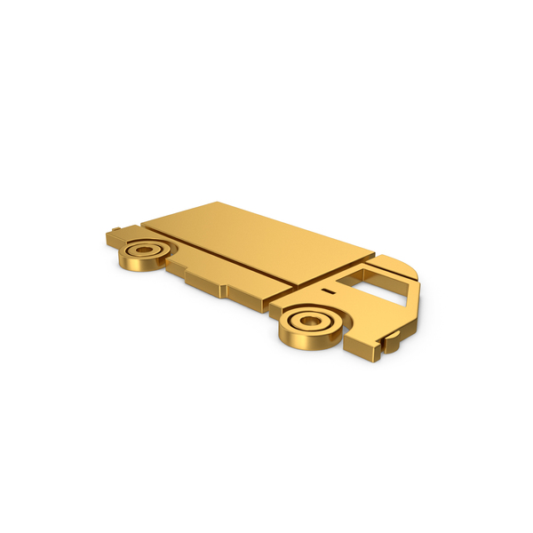 Gold Symbol Truck PNG Images & PSDs for Download | PixelSquid - S115568394