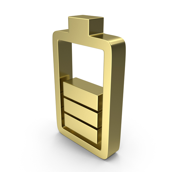 Gold Three Bars Battery Symbol PNG Images & PSDs for Download ...