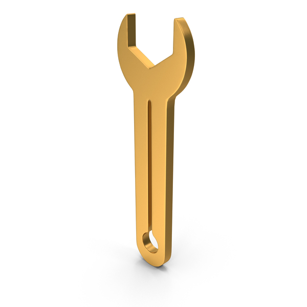 Gold Wrench Symbol PNG Images & PSDs for Download | PixelSquid - S119972743