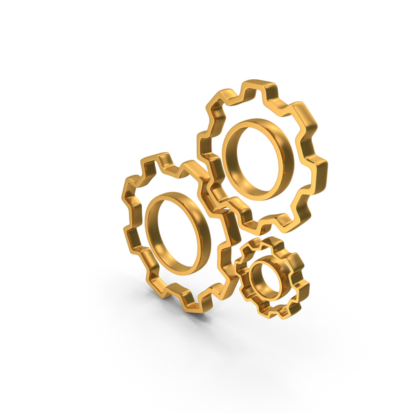 Golden Gears Symbol PNG Images & PSDs for Download | PixelSquid ...