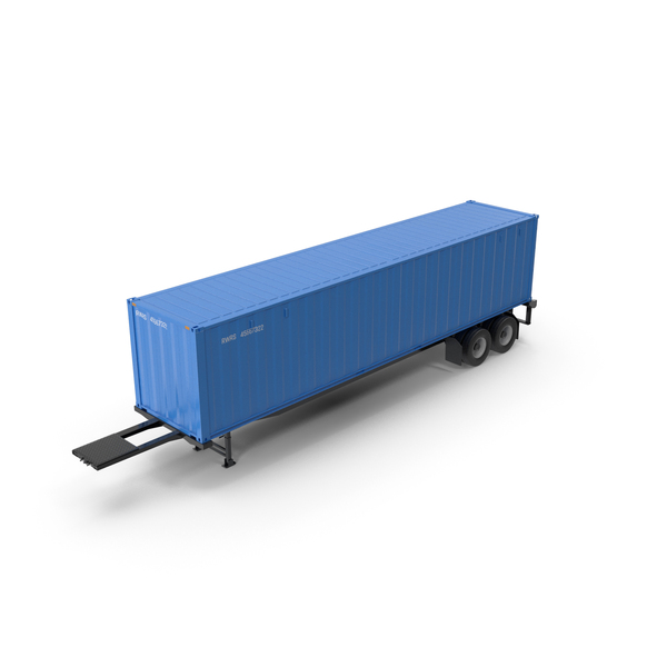 ISO Shipping Container Semi Trailer PNG Images & PSDs for Download ...