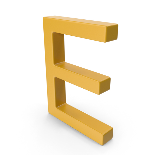 Letter E Yellow PNG Images & PSDs for Download | PixelSquid - S11548132B