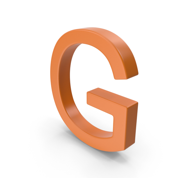 Letter G Orange PNG Images & PSDs for Download | PixelSquid - S115481822