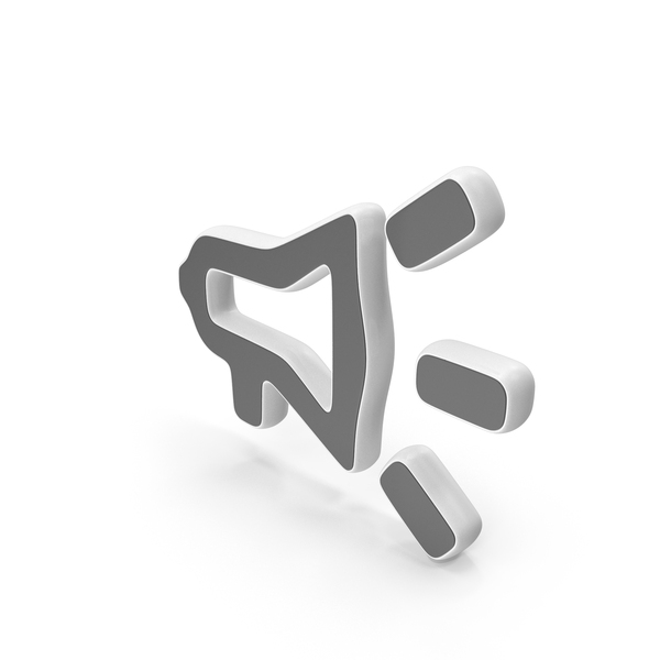Loud Speaker Symbol White Png Images And Psds For Download Pixelsquid S120963431