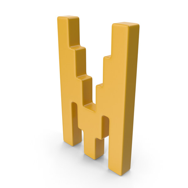 M Letter Yellow PNG Images & PSDs for Download | PixelSquid - S115517357