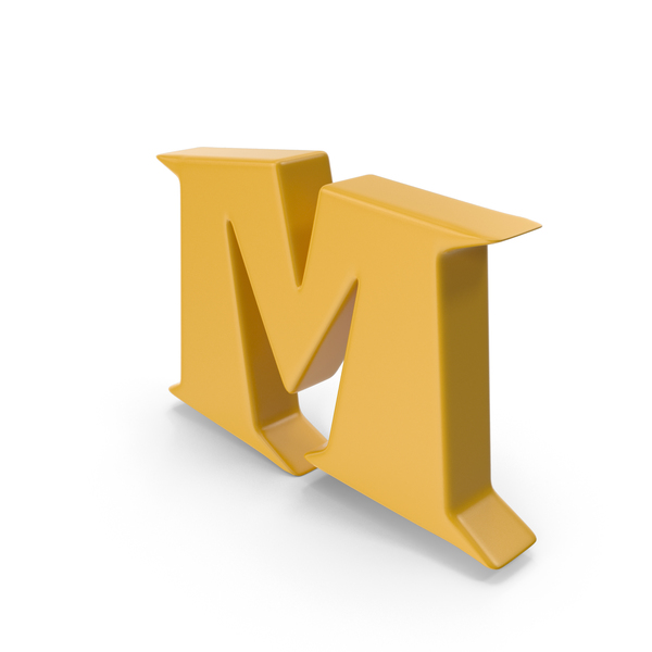 M Yellow PNG Images & PSDs for Download | PixelSquid - S11554536A