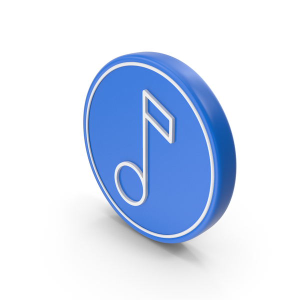 Music Symbol Blue Coin PNG Images & PSDs for Download | PixelSquid ...
