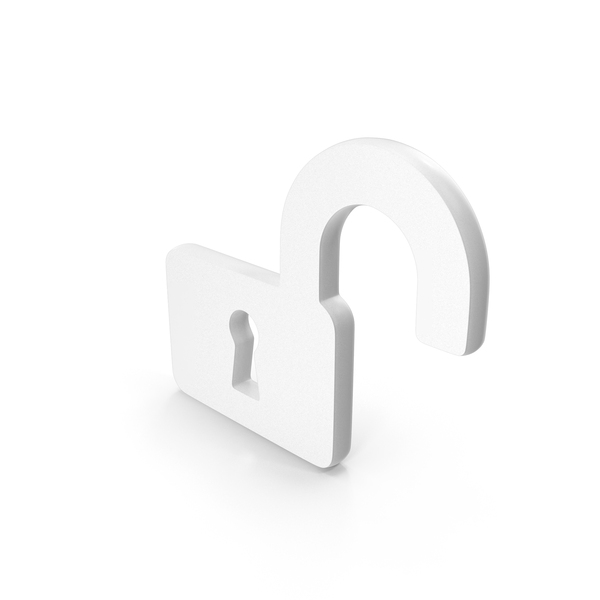 Open Lock Symbol White PNG Images & PSDs for Download | PixelSquid ...
