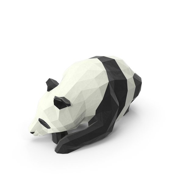 Low Poly Panda PNG Images & PSDs for Download | PixelSquid - S111253439