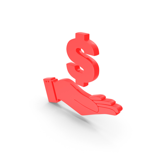 Red Dollar In Hand Save Symbol PNG Images & PSDs for Download ...