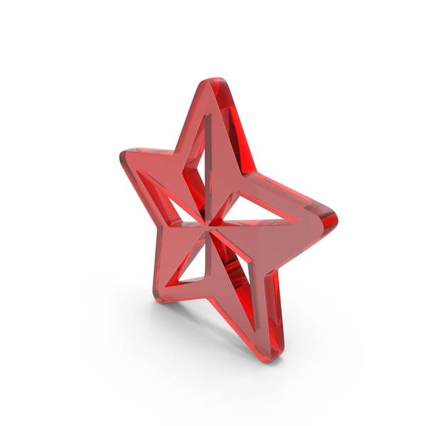 Red Glass Modern Star Symbol PNG Images & PSDs for Download ...