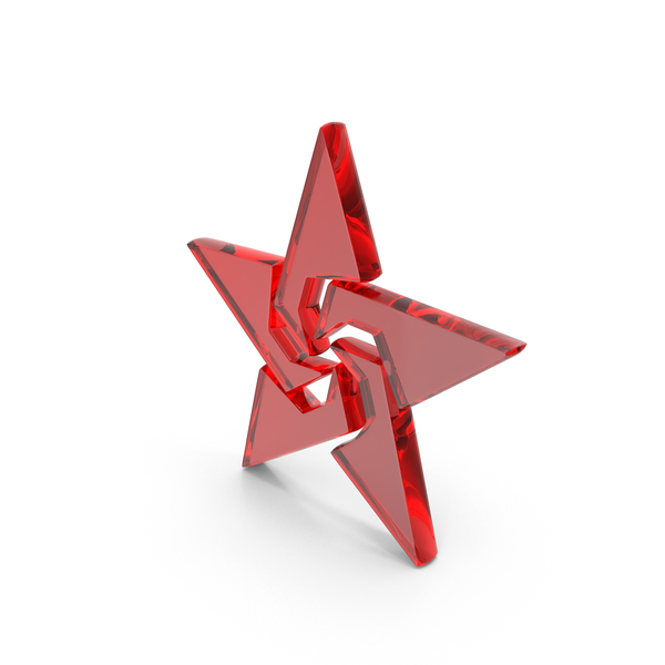 Red Glass Modern Star Symbol PNG Images & PSDs for Download ...