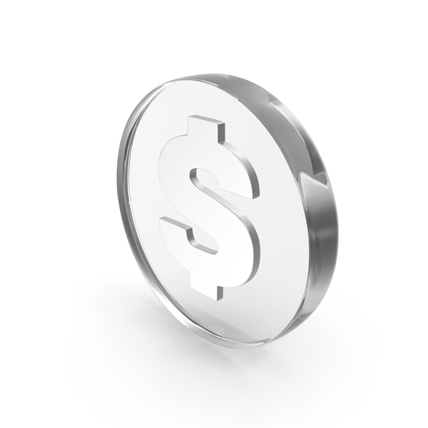 Round Glass Silver Dollar Symbol PNG Images & PSDs for Download ...