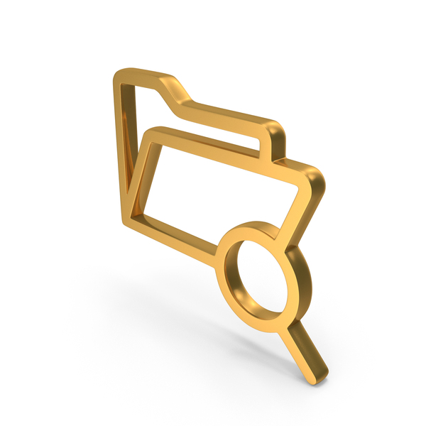 Folder Search Icon Gold PNG Images & PSDs for Download | PixelSquid ...