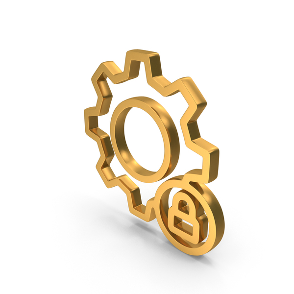 Setting Gear Lock Icon Gold PNG Images & PSDs for Download | PixelSquid ...