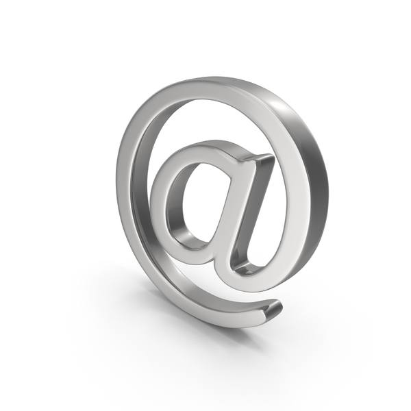 Silver At Symbol PNG Images & PSDs for Download | PixelSquid - S120844117